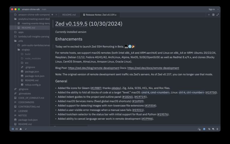 Rust Based Zed Editor Preview Adds Direct Ssh Remoting A Key Feature For Potential Vs Code