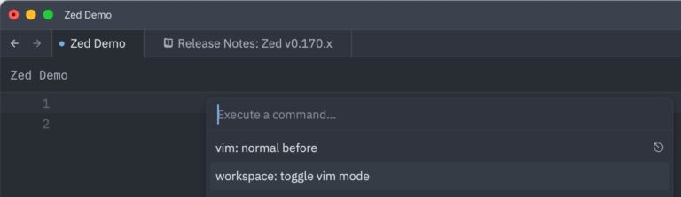 Rust Powered Zed Editor Plans Vim Mode Improvements • Devclass